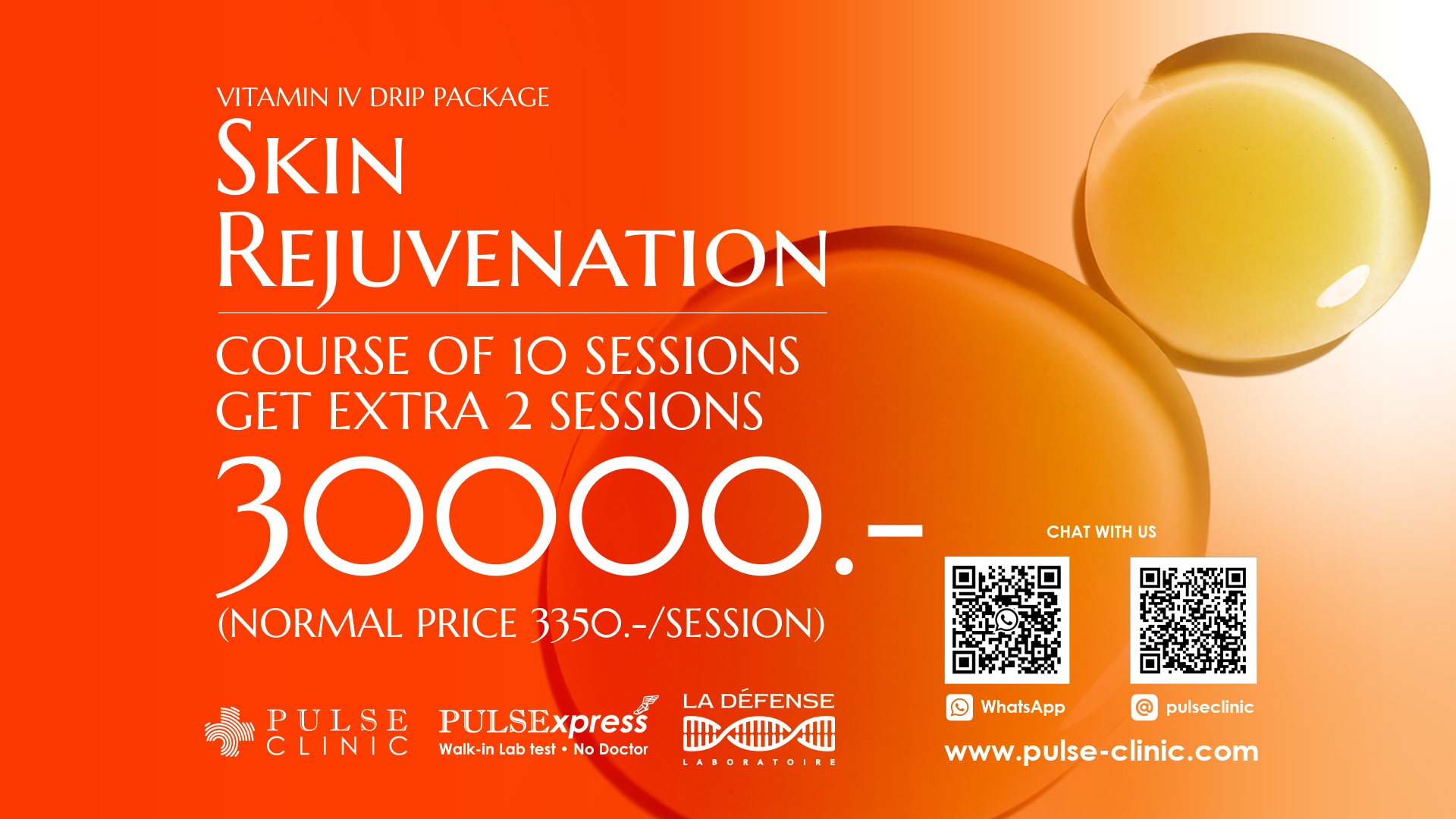 Skin Rejuvenation IV Drip Voucher | PULSE CLINIC - Asia's Leading Sexual Healthcare Network.